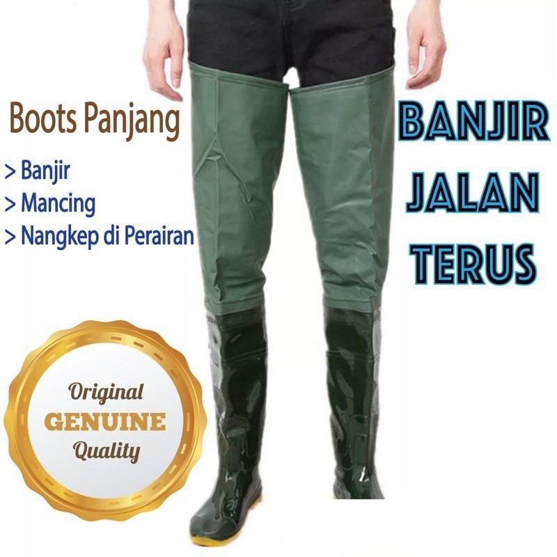Rice field farmer boots long boots 80cm premium rubber Paddy boots ...