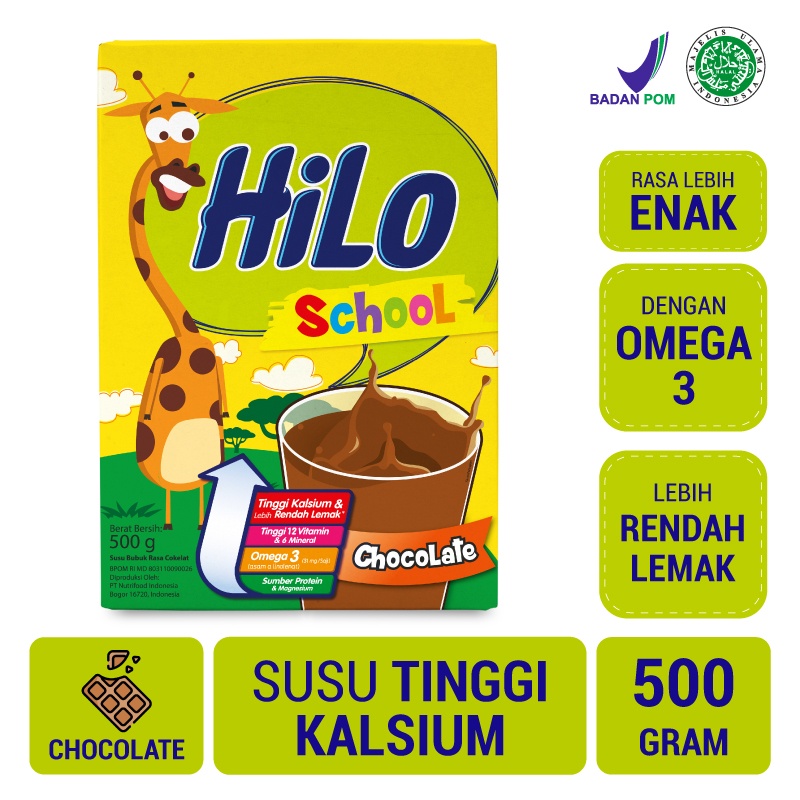 Hilo School All Variant 500g - High Calcium Milk Lower Fat | Shopee ...