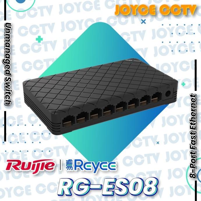 Ruijie Switch Rg Es08 8 Port 10 100mbps Plastic Case Unmanaged Switch