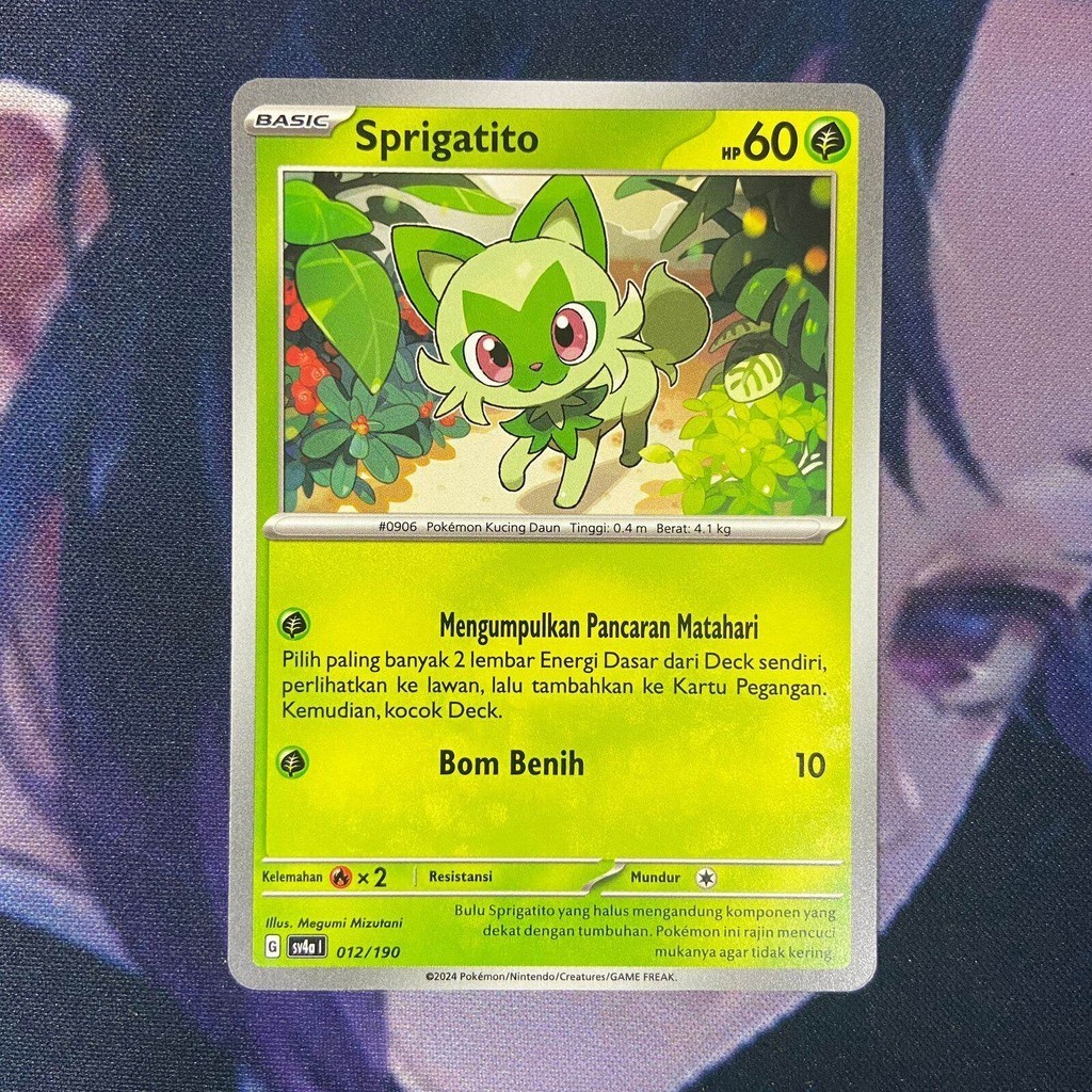 Pokemon (ID) sprigatito - SV4a 012/190 - NO FOIL | Shopee Philippines