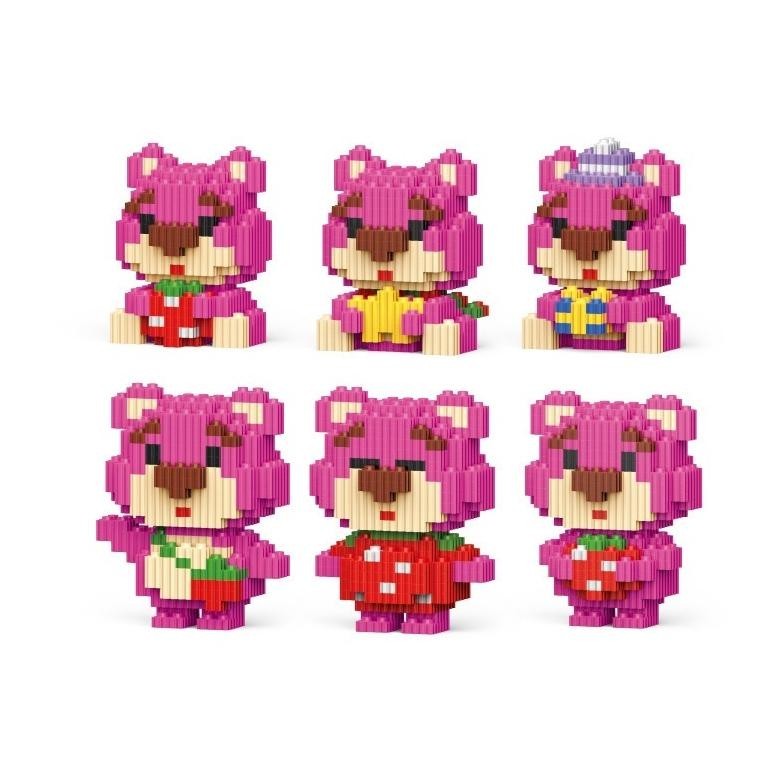 Nano BLOCK BRICKS TOYS LOTSO STRAWBERRY CUTE TOYS DISNEY STACKING BLOCK ...