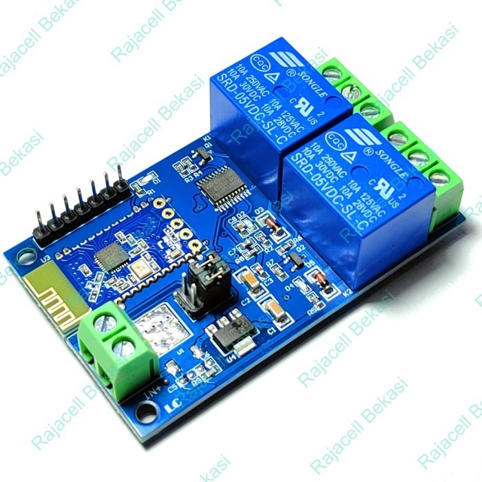 Bluetooth Relay Module 2 Channel 5V 12V Control Switch Via Bluetooth ...