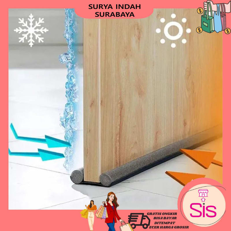 Sis Foam Door Bottom Hole Gap Cover/Sponge Dust Barrier Cockroach ...