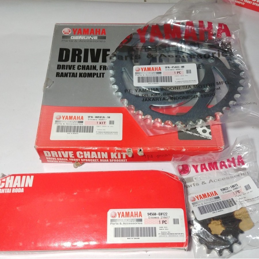 Gear Set (1PA-WF01A-10) Original Yamaha | For New Vixion Motorbikes ...