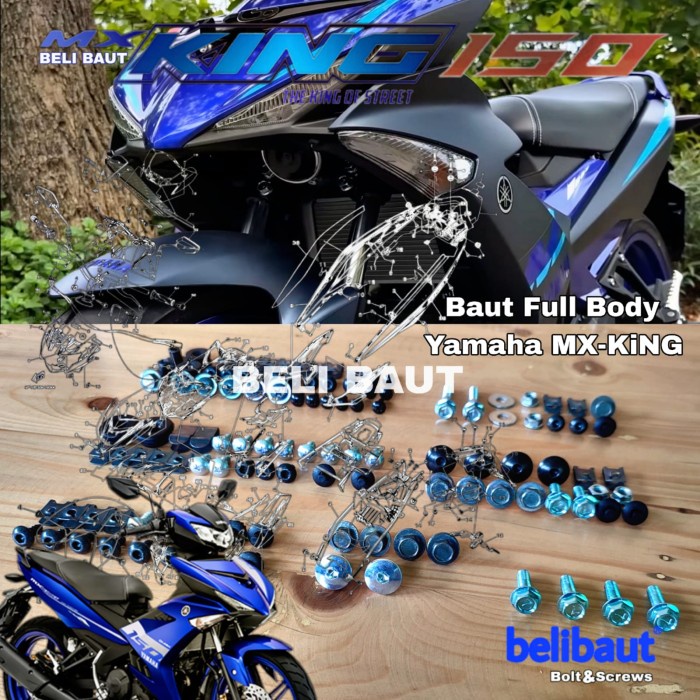 Free ONGKIR BAUT FULL BODY MX-KING 150/ BAUT BODY FULLSET MX-KING 150 ...