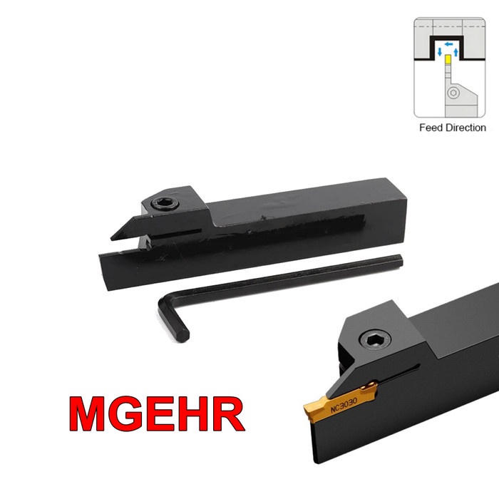 Holder MGEHR 1010 2 Insert Cutting MGMN200 Lathe Chisel Outer Cut ...
