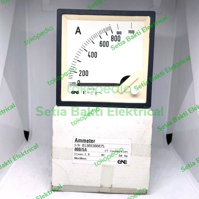 Ampere Meter GAE Ammeter GAE 400/5A 600/5A 800/5A GAE via CT 96x96 ...
