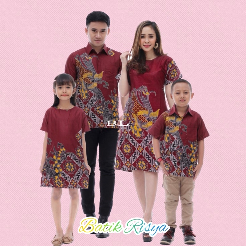 KEMEJA MERAH MOTHER FATHER CHILD FAMILY UNIFORM PACKAGE - RED CANARY ...