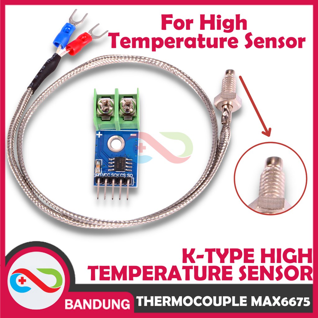 K TYPE-K THERMOCOUPLE MAX6675 MODULE HIGH TEMPERATURE SENSOR FOR ...