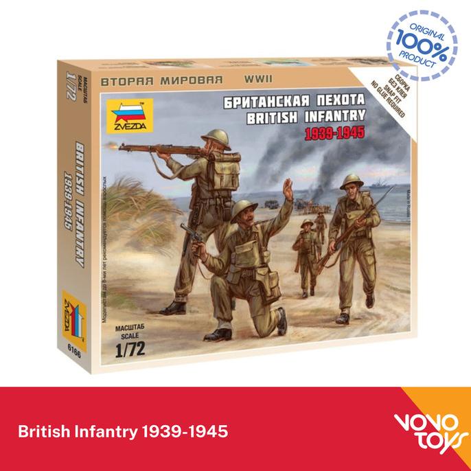 Miniature Figure 1/72 British Infantry 1939-1945 by Zvezda | Shopee ...