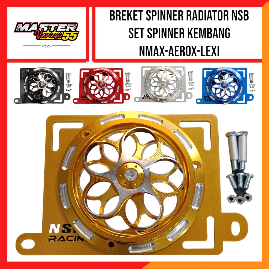 Nsb RADIATOR SPINNER Bracket SET Flower SPINNER FULL CNC PNP MOTOR NMAX ...