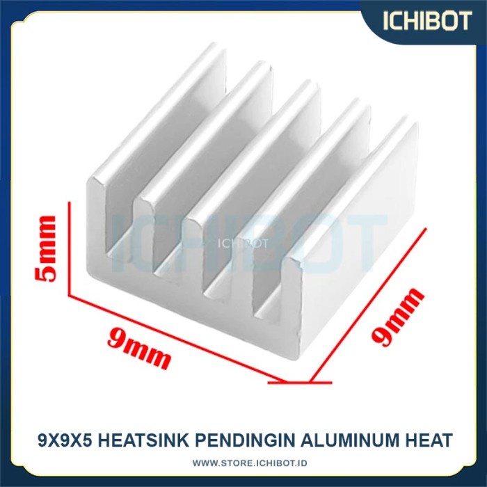 9x9x5 Aluminum Heat Heat Block Cooling Heatsink 9mm 5mm | Shopee ...
