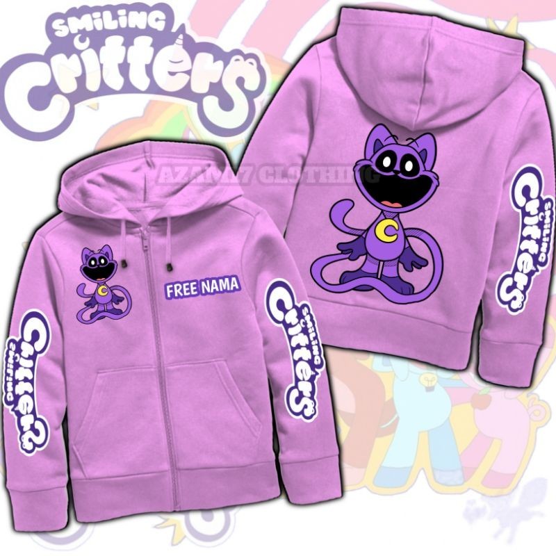 Jacket ZIPPER HOODIE Kids POPPY PLAYTIME CATNAP SMILING CRITTERS FREE ...