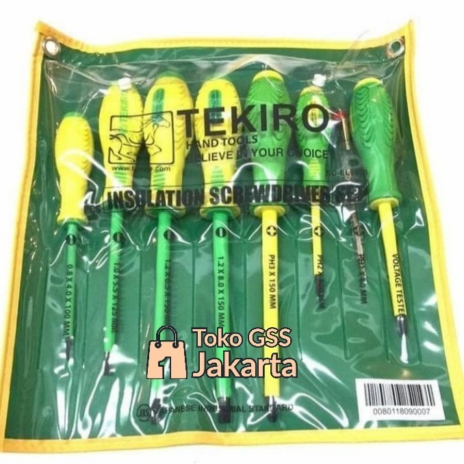 ELECTRIC SCREWDRIVER SET/ INSULATED SCREWDRIVER SET 7 PCS TEKIRO SD ...