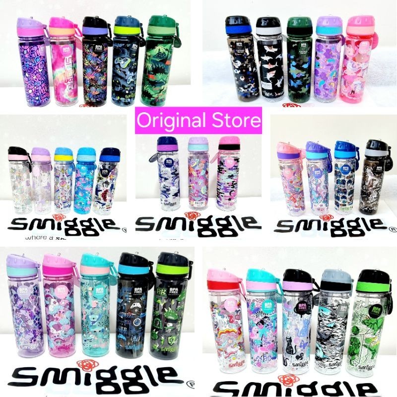 (Original Store) Smiggle Drink Up Water Bottle 650ml / Smiggle Drink ...