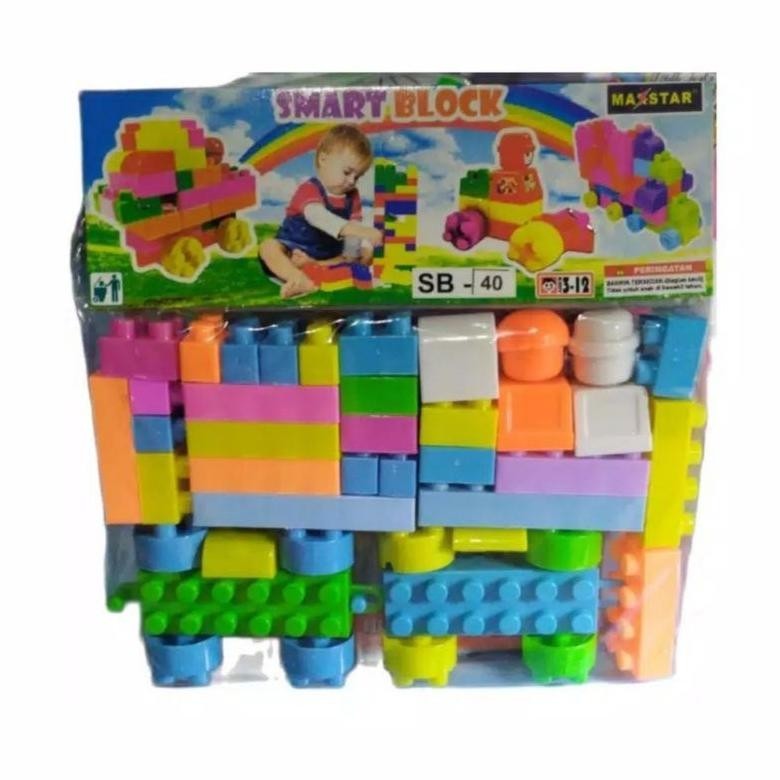 Robot Block Stacking Toy Contains 40 Sb40 Original Product | Shopee ...