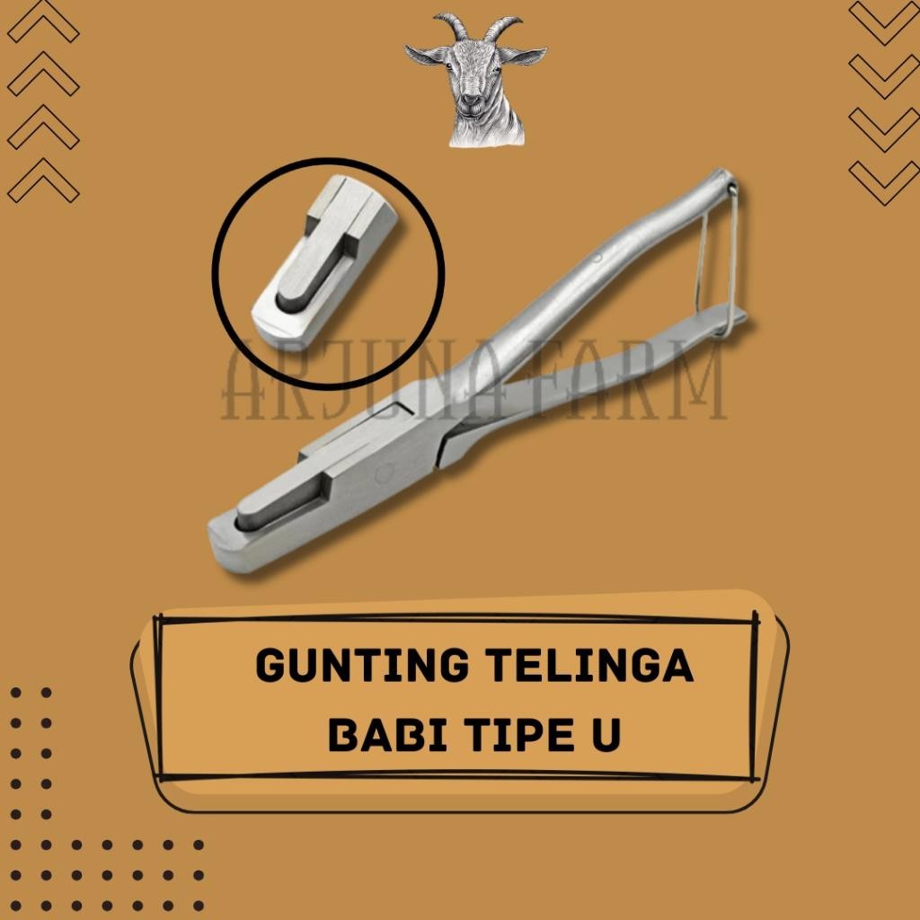 U Model Pig Ear Piercing Scissors Cattle Pig Farm Pig Ear Cutting Tool ...