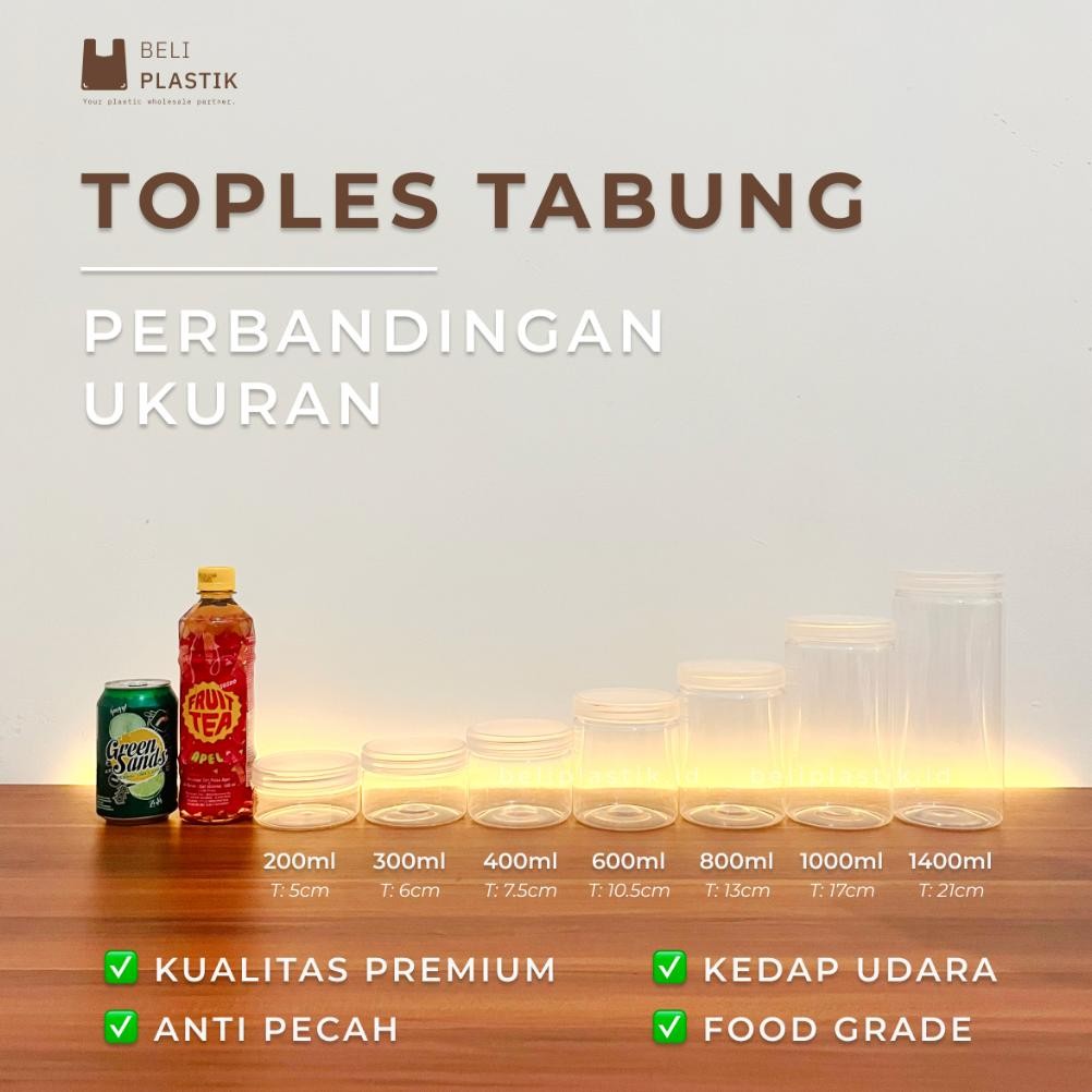 Cod Available Clear Plastic Tube Jars - 200Ml 300Ml 400Ml 600Ml 800Ml ...