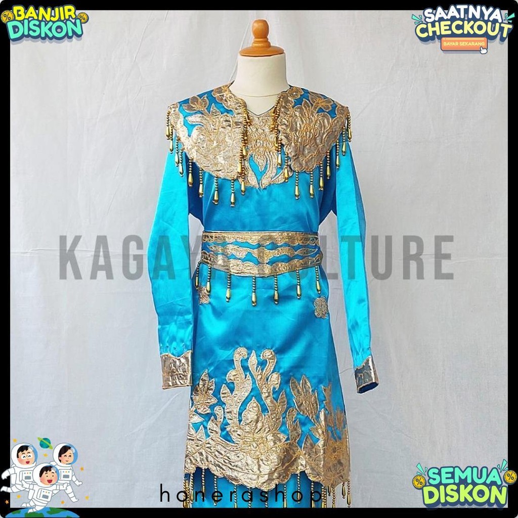 Minang Traditional Clothes Embroidered for Middle School Girls Wrapped ...