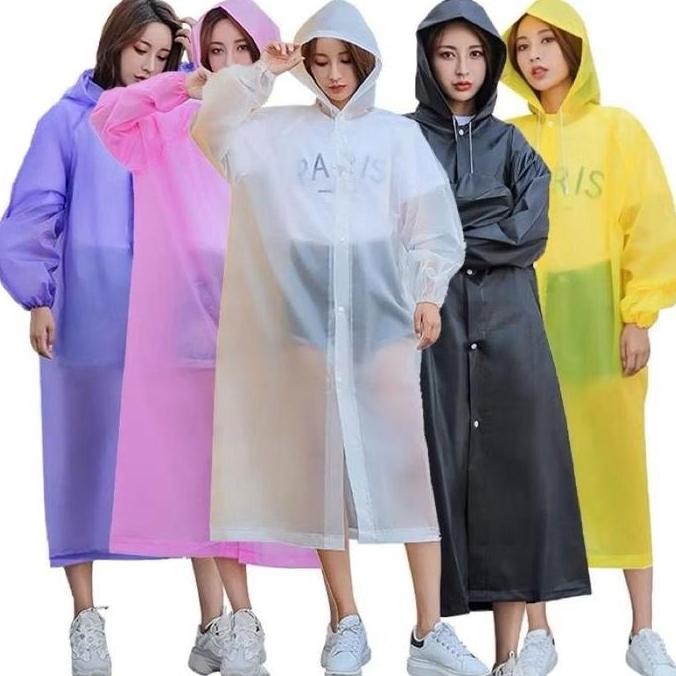 Eva Transpant Rain Coat Raincoat Unisex Thick Korean Raincoat All Sizes ...