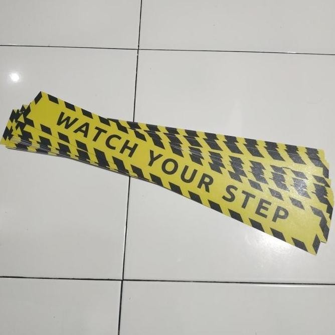 New Warning Sticker Beware of Stepping - Caution Watch Your Step Label ...