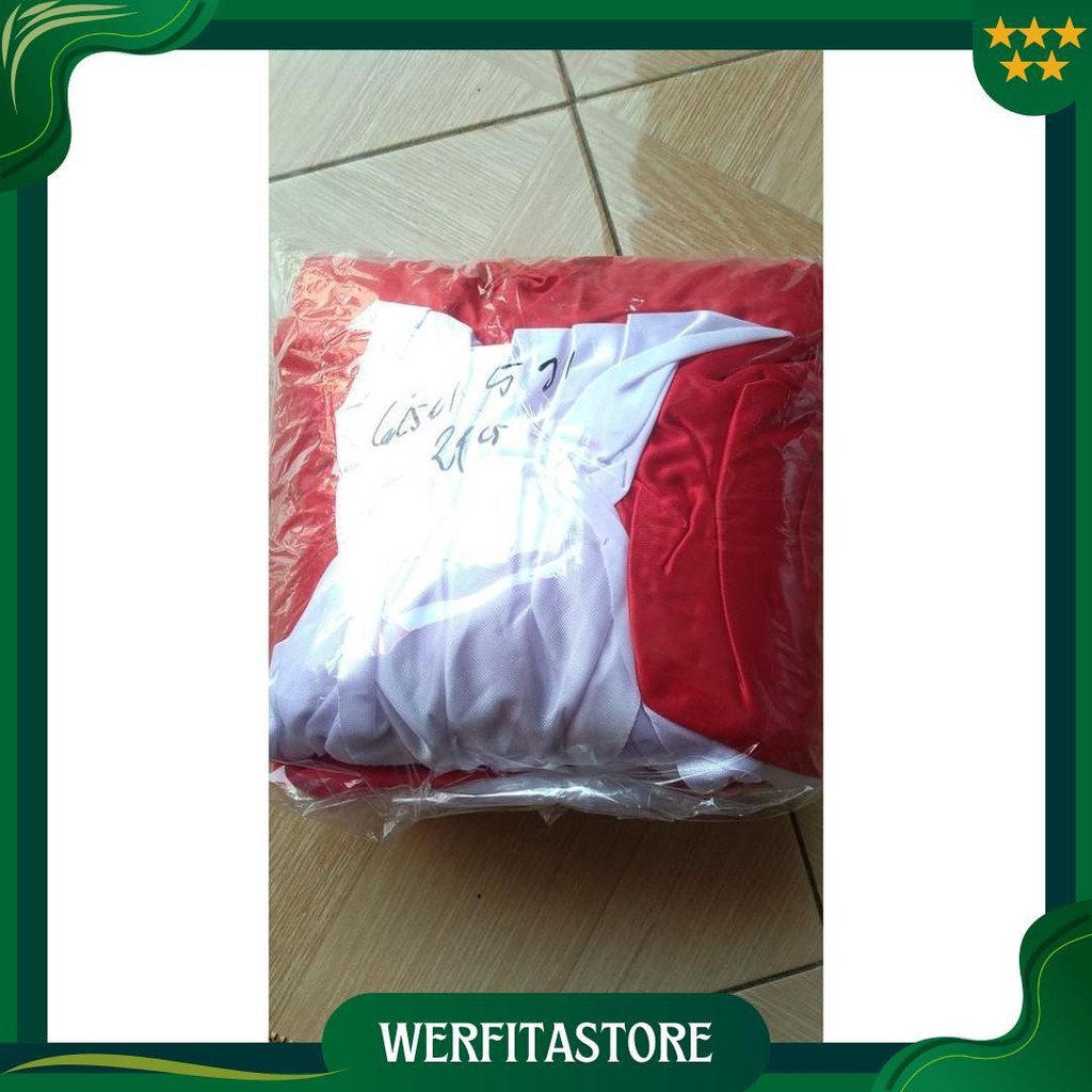 MERAH 5 Wave Red and White Background Flag (Aldebaran) | Shopee Philippines