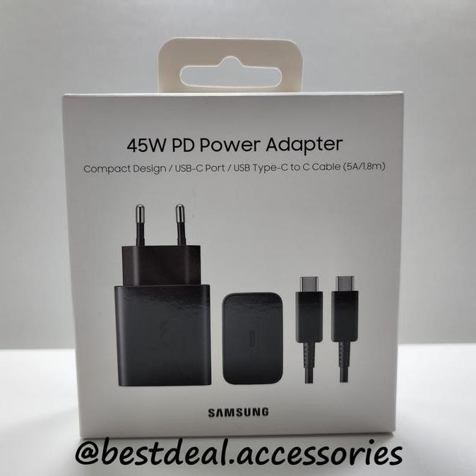 Samsung 45W Pd Power Adapter Charger + Usb-C Cable Super Fast Charging | Shopee Philippines