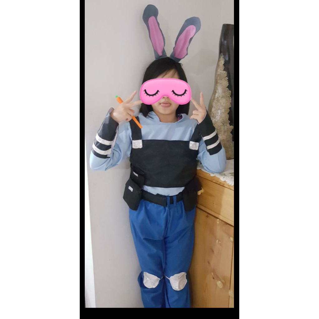 Ready! Judy Hopps Zootopia Costume/ Cosplay Halloween | Shopee Philippines