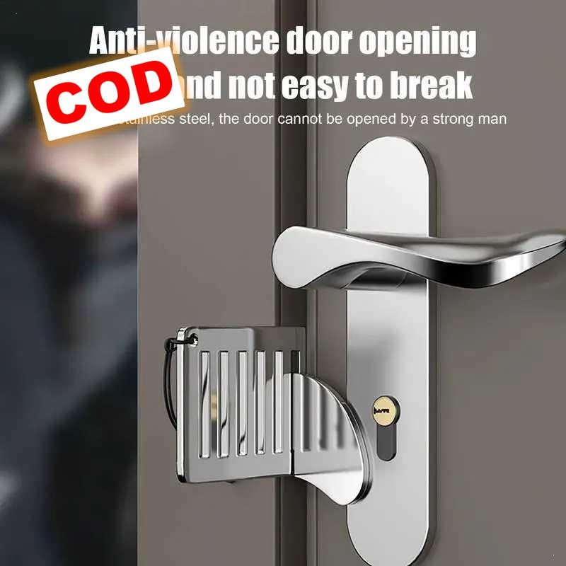 Anti-theft Double Additional Door Lock Portable Security Door Lock ...