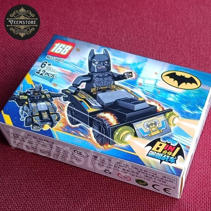 Brick Block Puzzle Toy Assembled Batman Vehicle 42pcs [L6003-6] Limited ...