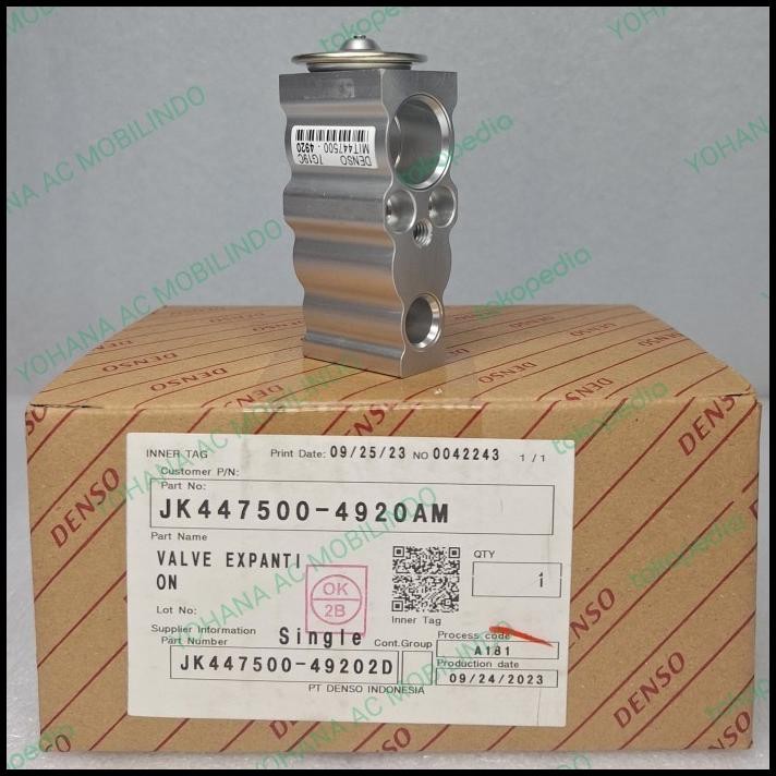 Toyota INNOVA REBORN REAR CAR AC VALVE EXPANSION ORIGINAL DENSO ...