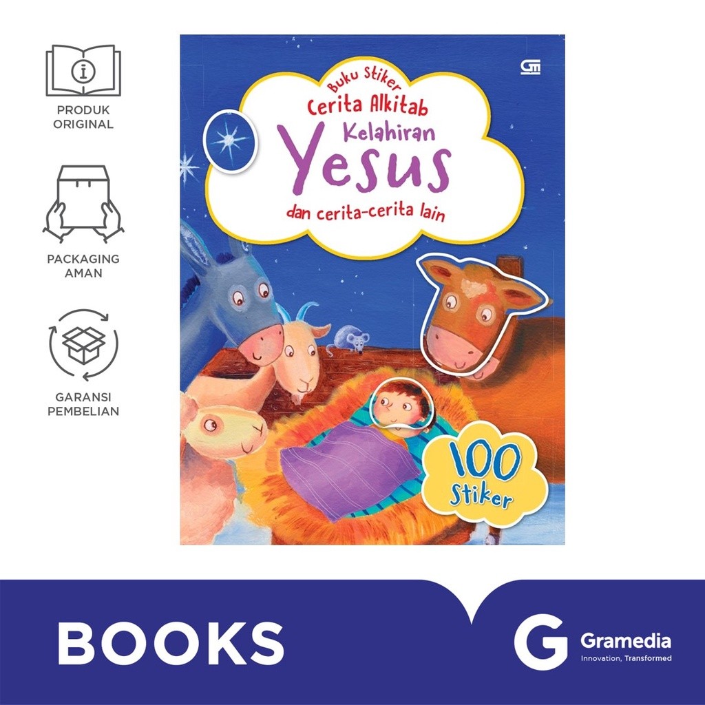Bible Story Sticker Book The Birth of Jesus and other stories (Miles ...