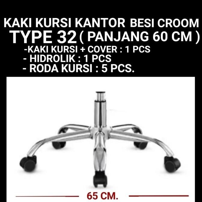 Chrome Office Chair Legs, Chrome Iron Legs + Wheels + Hydraulic Cover ...