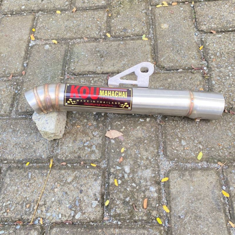 Kou MAHACHAI exhaust super open pipe canister only tube type inlet 51mm ...