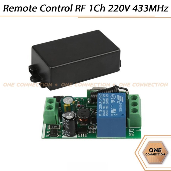 Remote Control RF 1Ch 220V AC 433MHz 10A JOG Self-Locking Interlock ...
