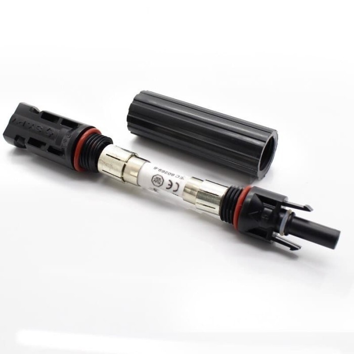 Ip67 MC4 INLINE FUSE 1000V 1 - 30A MALE FEMALE SOLAR CELL SOLAR PANEL ...