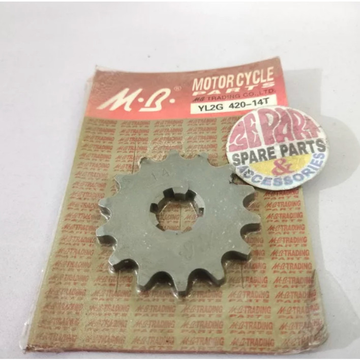 [3E Parts & Acc] Front Gear L2G L2S L2SN YB V75 V80 14T 420 Rare Item ...