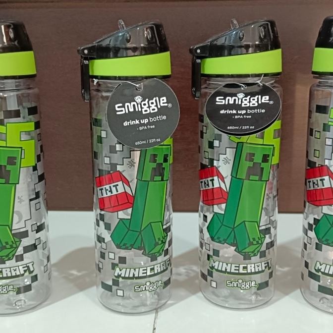Smiggle Minecraft Drinking Bottle/ Smiggle drink Bottle/ gift | Shopee ...