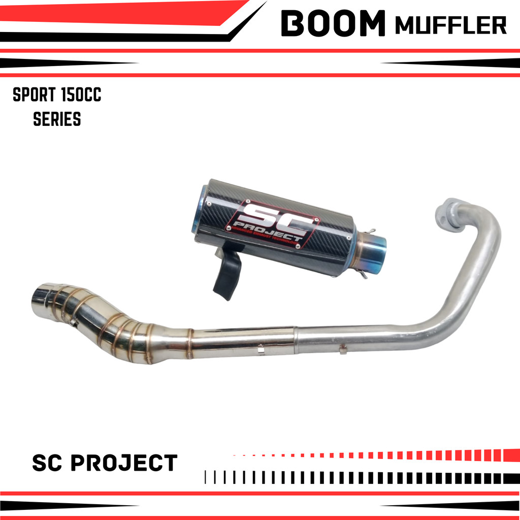 Sc project exhaust SONIC R15 V3 VIXION CB150R CBR150R GSX R VERZA TIGER ...