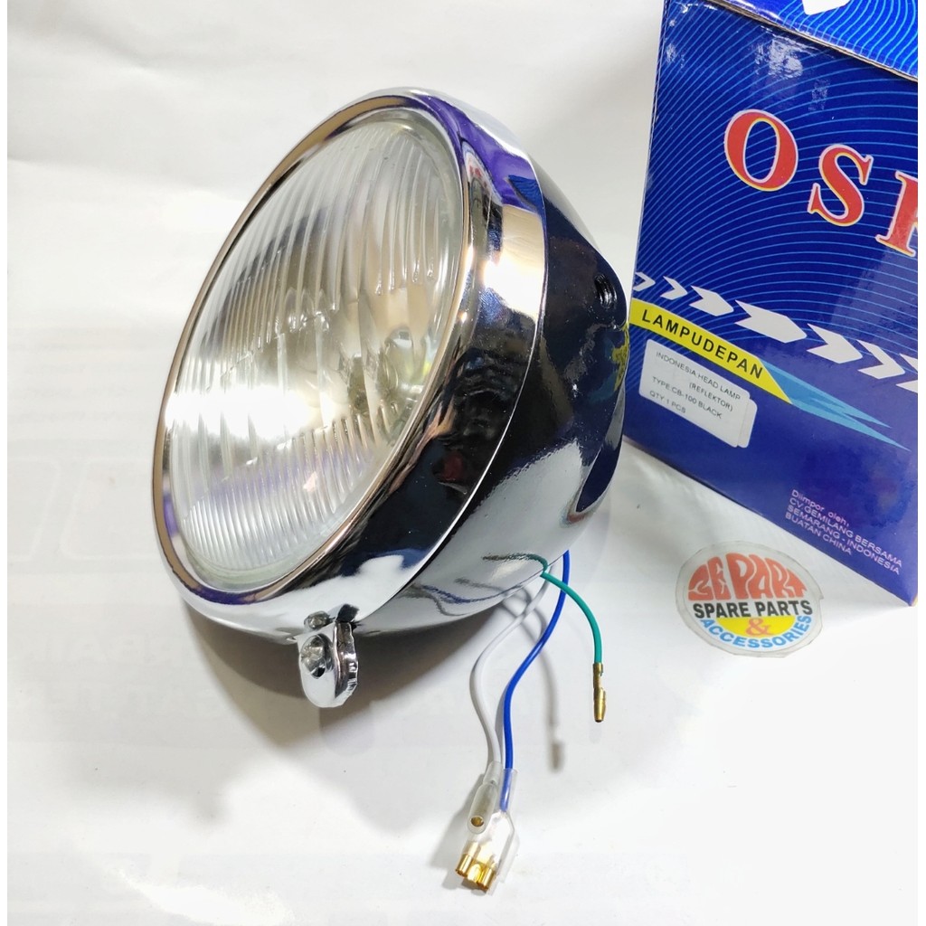Reflector CB100 Head lamp headlamp Honda CB 100 Bulat Limited Item Rare ...