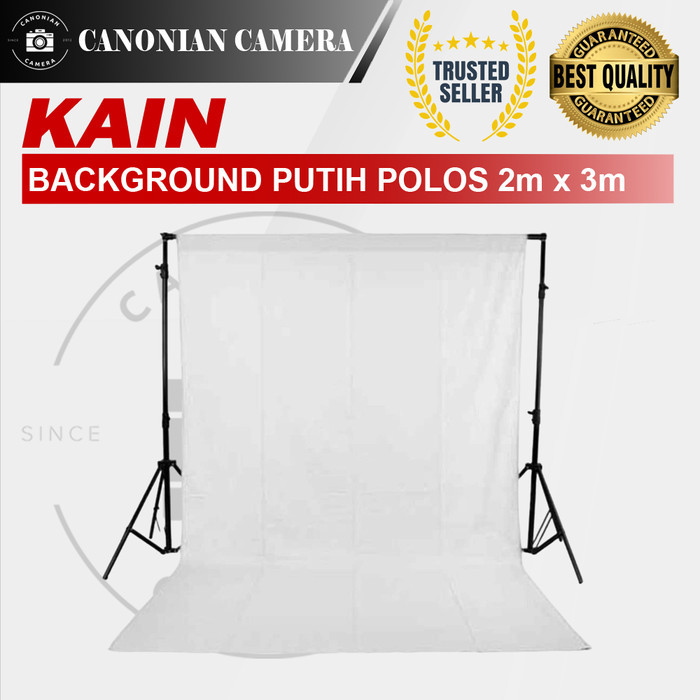 Plain White Studio Photo Backdrop Background Cloth 2m x 3m | Shopee ...