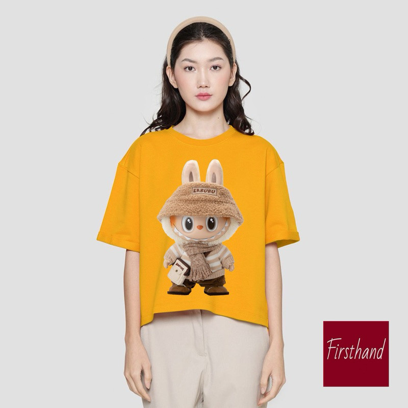 Oversized labubu Crop t-shirt Crop top Bkk labubu top, bangkok clothes ...