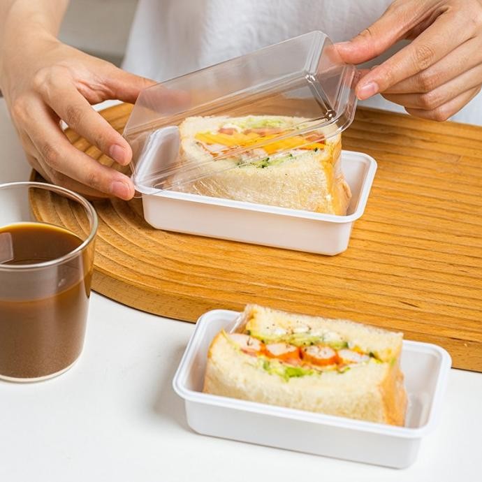 Best 10Pcs Sandwich Box Mica Box Sandwich Tray Bread Cake Dessert Neo ...