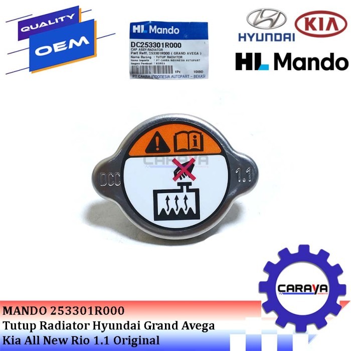 Original Hyundai Grand Avega Kia All New Rio 1.1 Radiator Cover ...