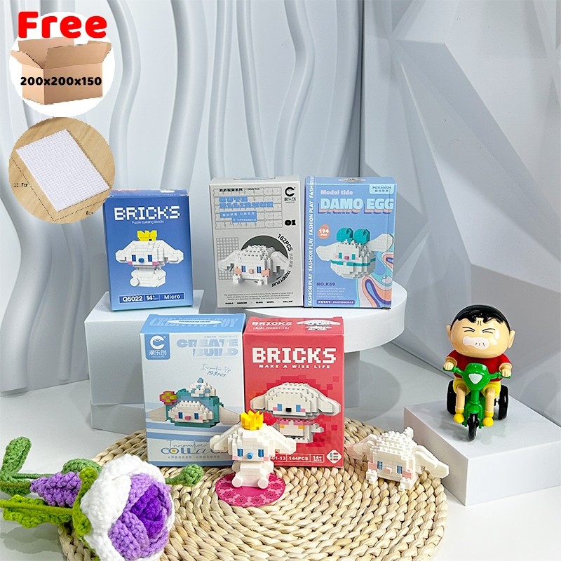 Cartoon Nano Block Toy Block Cartoon DIY Stacking Mini Building Blocks Cartoon Series+Bonus ...