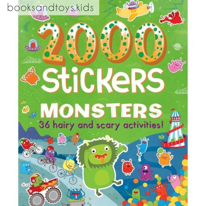 Monsters: 36 Hairy And Scary Activities! (2000 Stickers) | Shopee ...