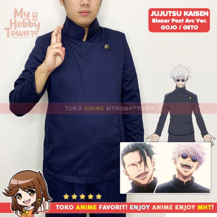 Gakuran Jujutsu Kaisen Geto Suguru Gojo Satoru Past Anime Jacket Blazer ...