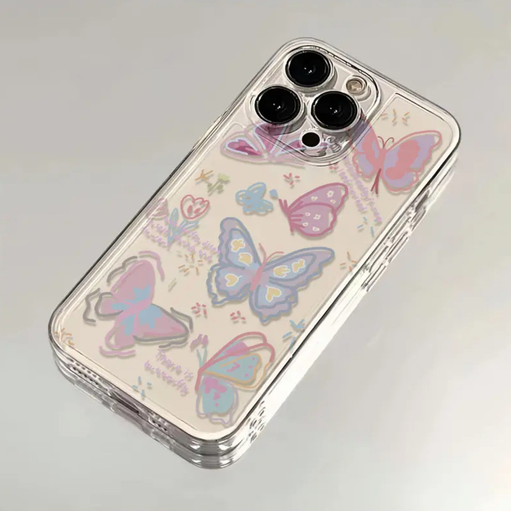 Latest Clear Butterfly Tpu Casing Hp Redmi A5 14Cnote 13 Pro Plus Note ...