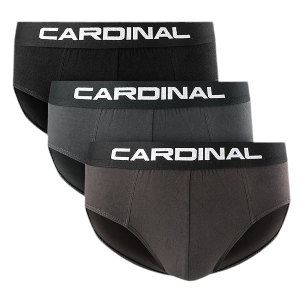 Cardinal Brief Men's Underwear VDADKF0037L 01A Black, 3 Pcs | Shopee ...