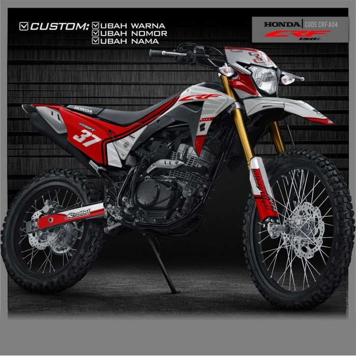 Decal Crf 150 L / Sticker Decals Crf 150 L / Sticker Decal Crf A04 ...